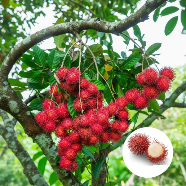 Rambutan N18 Fruit Plant – Premium Grafted Tropical Rambutan Tree ...